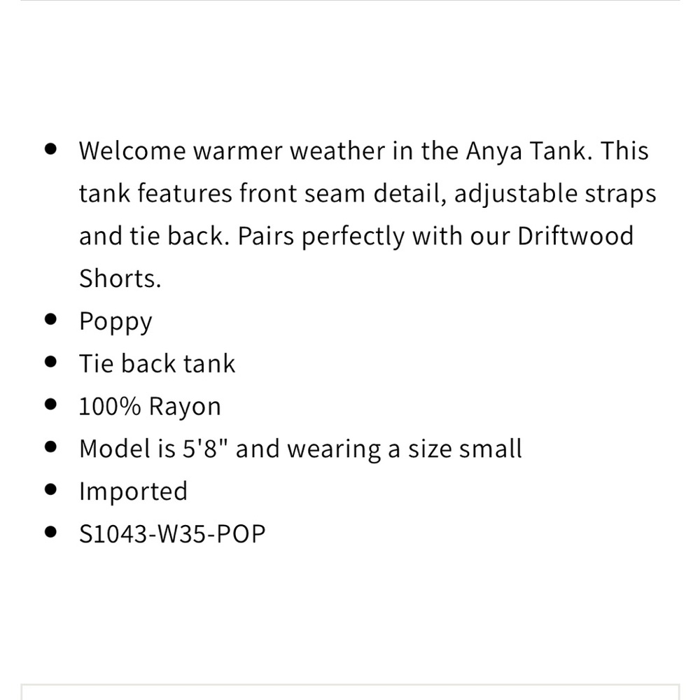 Saltwater Luxe Anya Tank - Gem